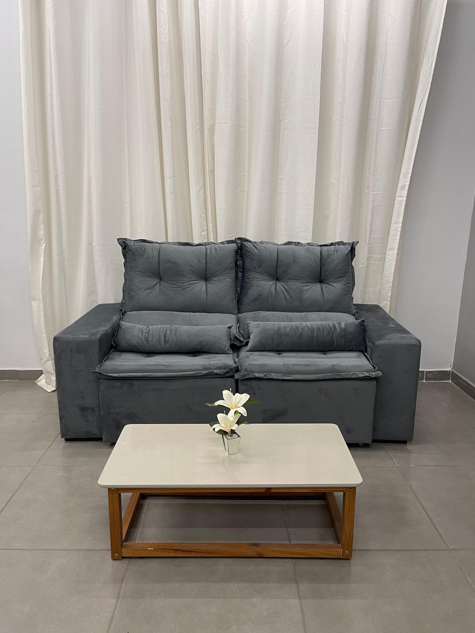 Sofá Retrátil e Reclinável Beatriz – Beatriz Estofados