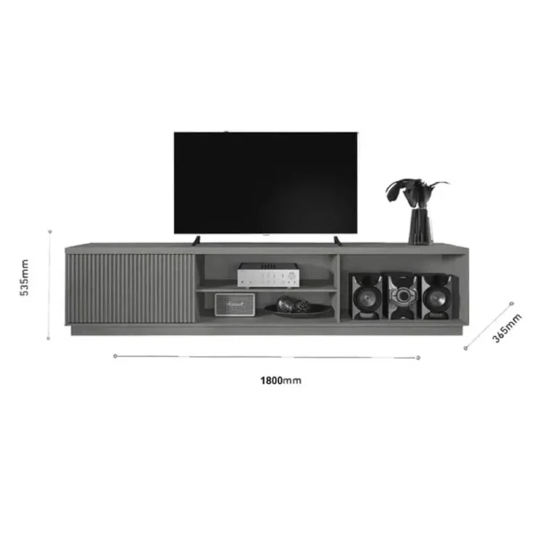 Rack Arezzo Mavaular 180cm para Tv Até 75 Polegadas 2 Portas
